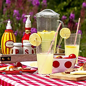 Whaline 100Pcs Daisy Flower Drinking Straws Pink Flowers Disposable Paper Straws Groovy Floral Decorative Straws for Spring Birthday Baby Shower Party Supplies Juices Shakes Cocktail Decoration