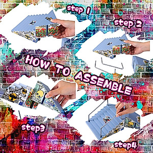 Civaner Fingerboard Skatepark Set 24 Pcs Mini Finger Toy with Finger Skateboards Ramp, Finger Bikes, Finger Scooter, Finger Skates for Skate Lovers Gift