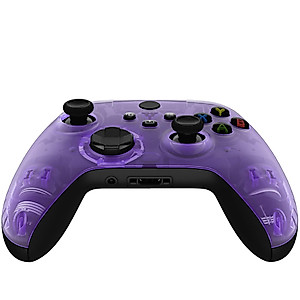 eXtremeRate Replacement Faceplate for Xbox Series X & S Controller - Personalize Your Control - Clear Atomic Purple Front Housing Shell for Xbox Core Wireless Controller [Controller NOT Included]