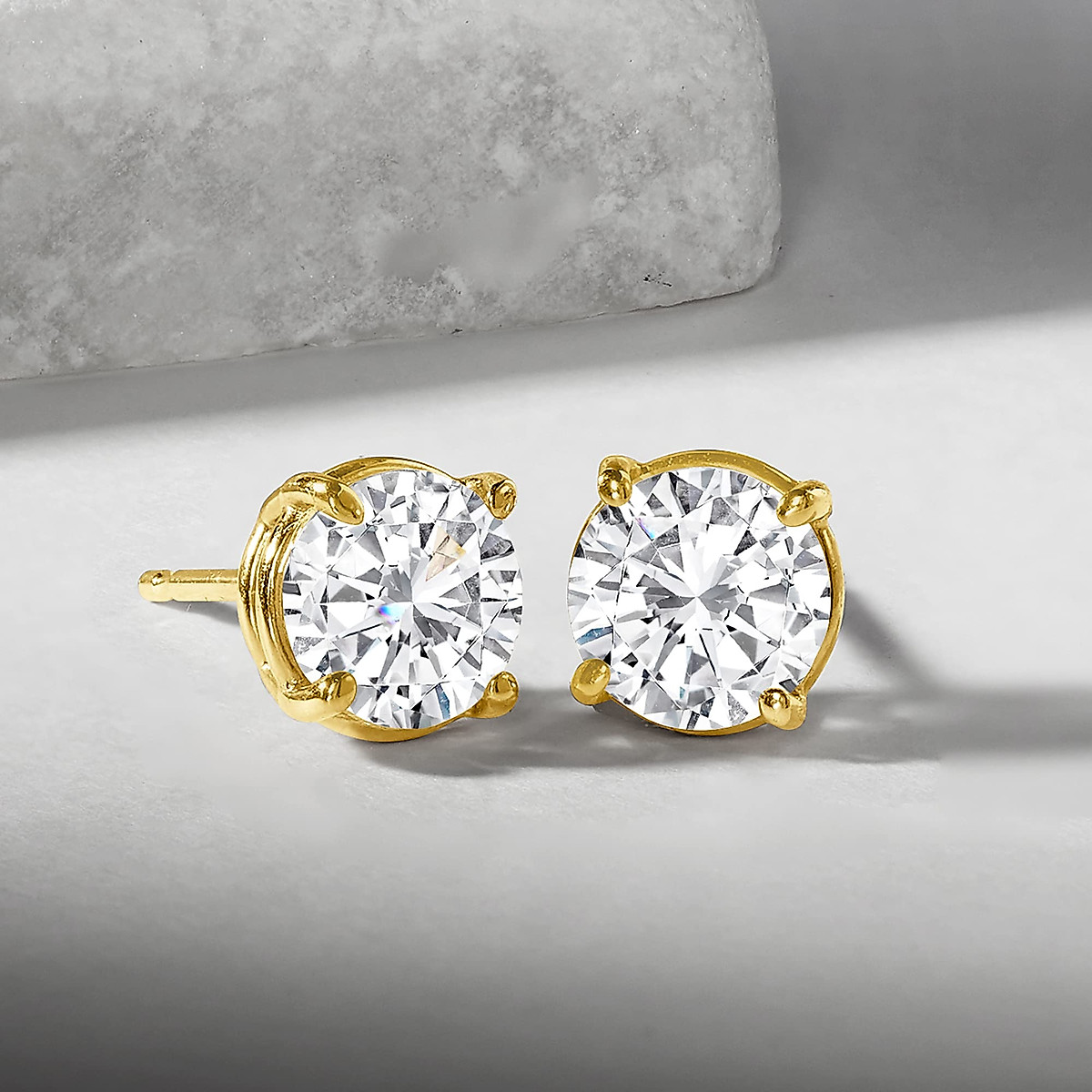 Ross-Simons 2.00 ct. t.w. Diamond Stud Earrings in 14kt Yellow Gold
