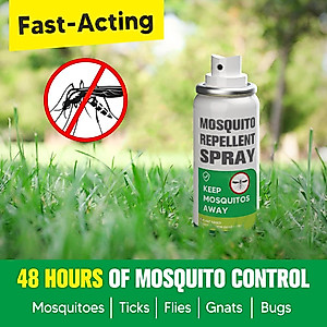 PREPELLITY Mosquito Repellent Spray, Mosquito Control Spray for Room, Mosquito Repellent Outdoor Patio, Indoor Mosquito Spray, Yard Mosquitoes Deterrent, Keep Mosquitoes Away Safe for Travel Size-2P