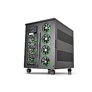Thermaltake Core W200 Dual System Capable Extreme Water Cooling XL-ATX Fully Modular/Dismantle Stackable Tt Certified Super Tower Computer Case CA-1F5-00F1WN-00 Black