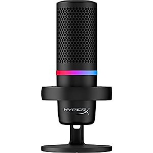 HyperX Duocast Omnidirectional USB Microphone RGB Lighting Black (Renewed)