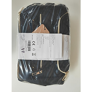 VANKEAN 17 Inch Laptop Backpack for Women Men Fashion Computer Work Bag, Large Capacity Waterproof Backpack with USB Port & RFID Pockets, College Daypack School Bag Business Travel Backpack, Black