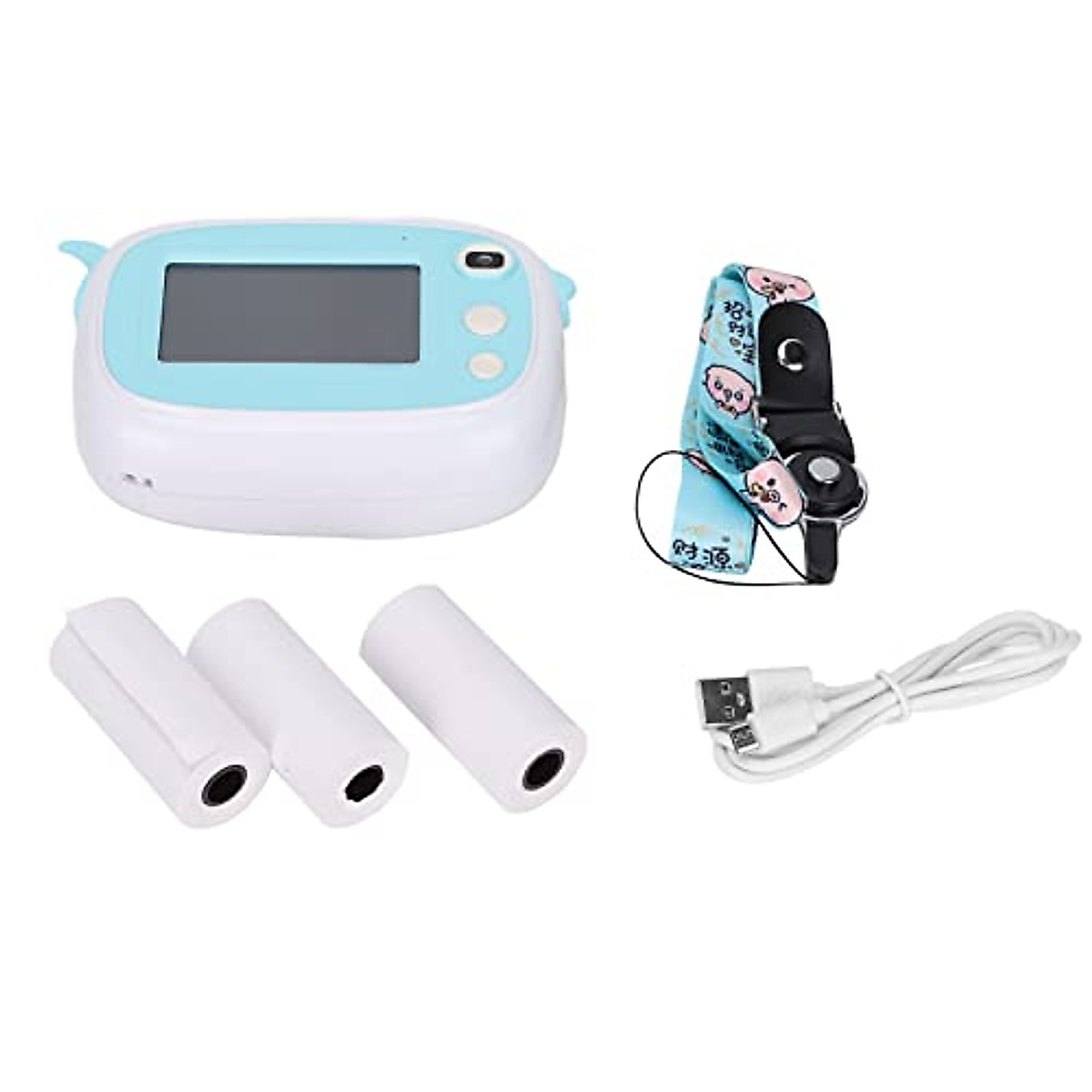 Vifemify Camera 32GB Balck and White 1080P HD Rechargeable 16 Frames Convenient Camara Instantanea for Home Travel