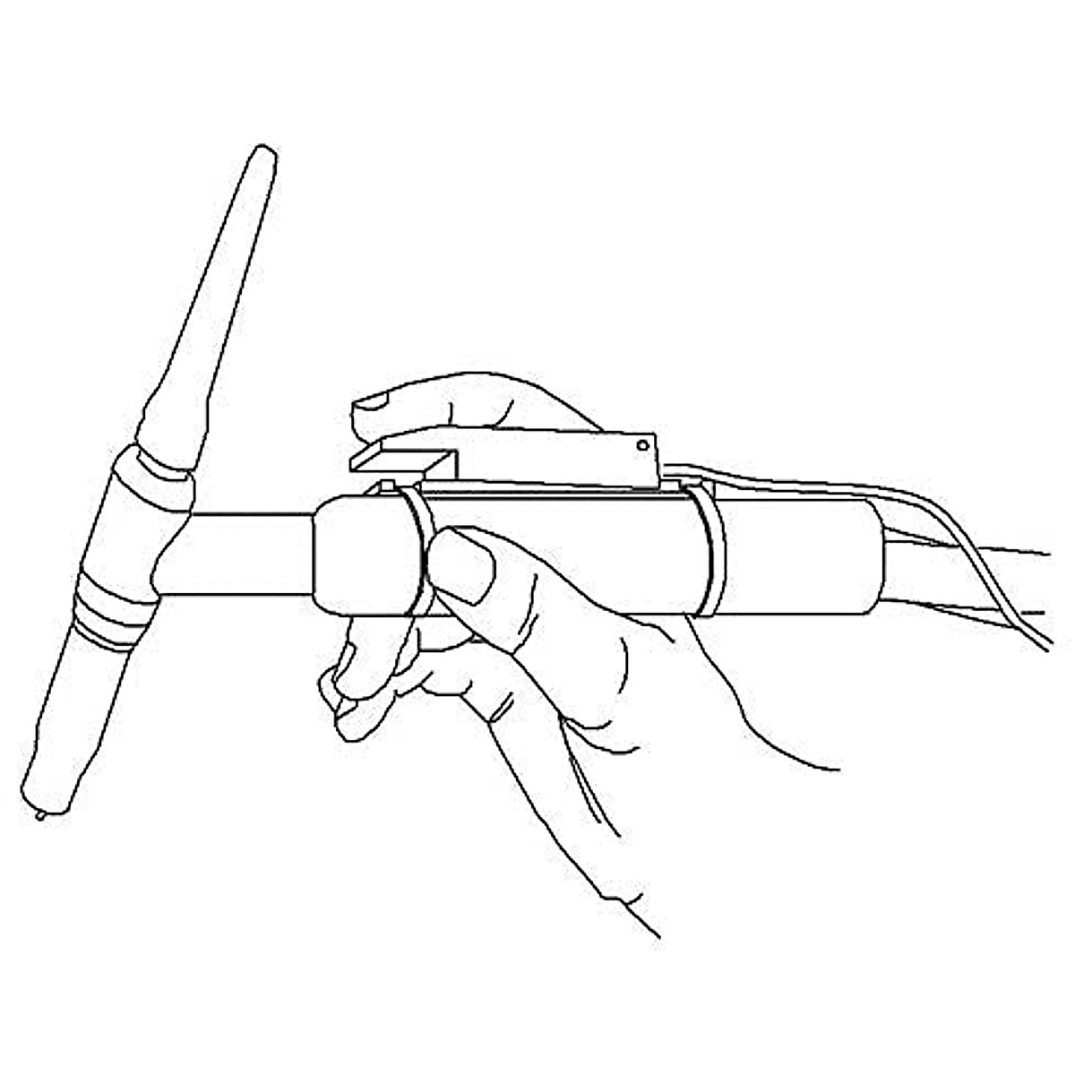 SSC Controls Touch 4 TIG Welding Remote Fingertip Torch Hand Control, 8 Pin Plug, ESAB or Thermal Arc Welders, T850-0825