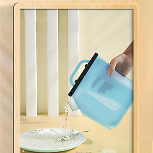 Reusable Silicone Food Storage Bag,100% BPA Free Retain Freshness Containers with Snap Fastener and Portable Hook，Sealing and High-Temperature Resistance for Grain, Fruit, Liquid