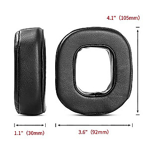 Replacement Ear Pad Cushions Compatible with Astro A50 a50 Gaming Headset Gen 1 Gen 2 Earmuffs Earpads (Not Compatible with A50 GEN3 GEN4 and A40 TR) (Leather)