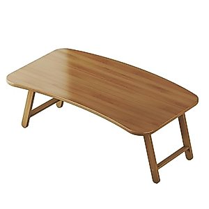 SanzIa Foldable Bamboo Coffee Table, Japanese Tatami Low Table, Portable Bay Window Table, Living Room Tea Table, No Assembly Required (Color : A, Size : 57 * 44 * 23cm)