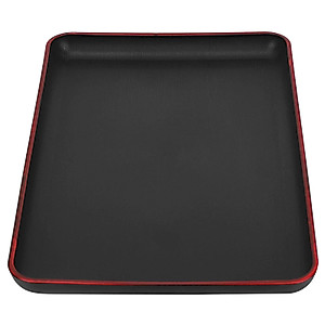 Weojeviy Plastic Tray, Japanese-Style Rectangular Plastic Tray, Food Tray, Multifunctional Rectangular Restaurant Service T Set Party Coffee Table Kitchen Home and Hotel(30 * 20cm)