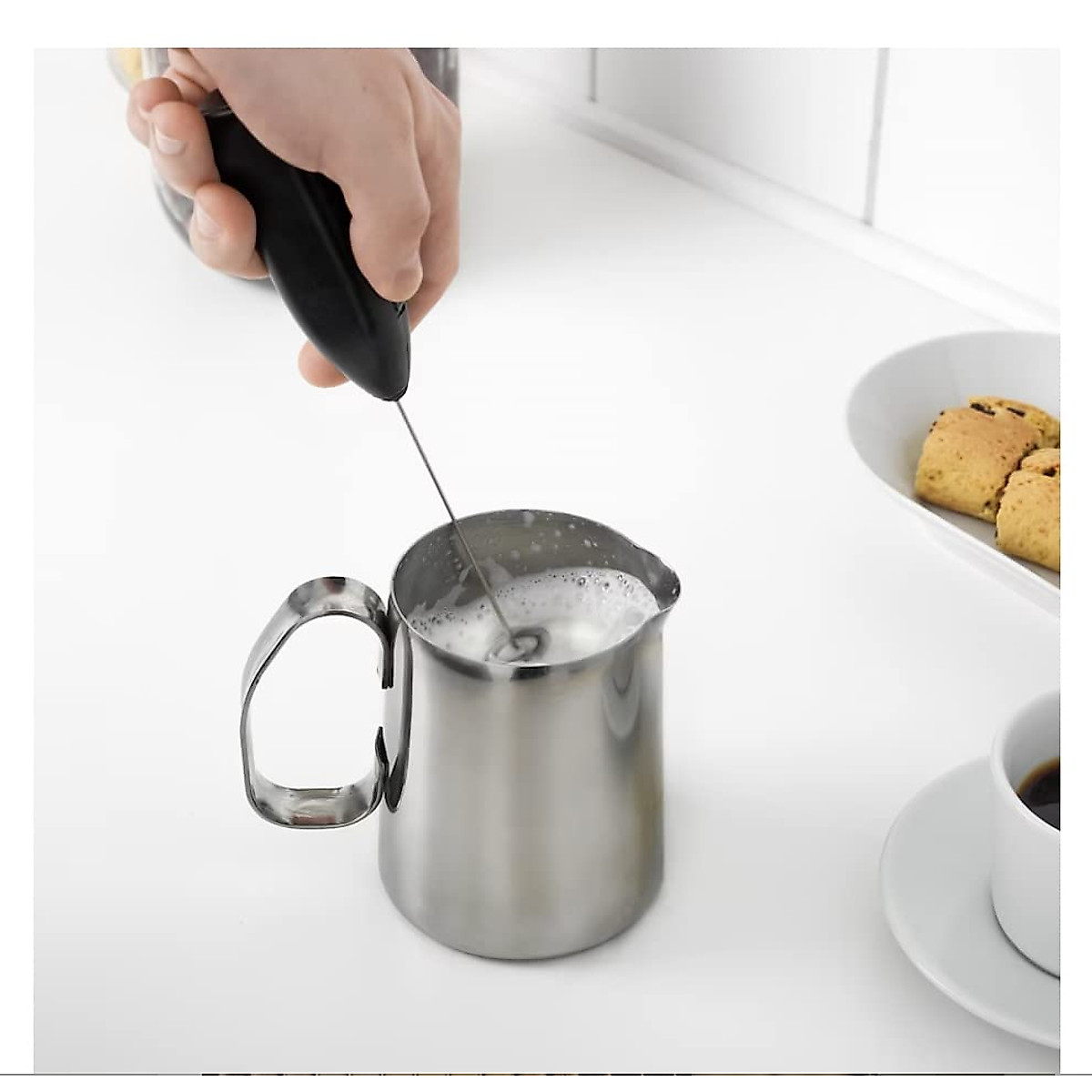 IKEA PRODUKT Milk Frother 303.011.67, Black, Pack of 1