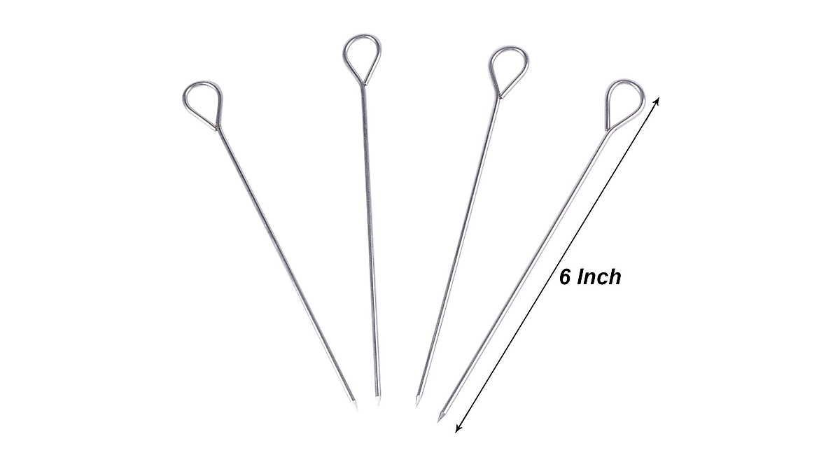 HONSHEN Turkey Lacers - Stainless Steel Skewers for Trussing
