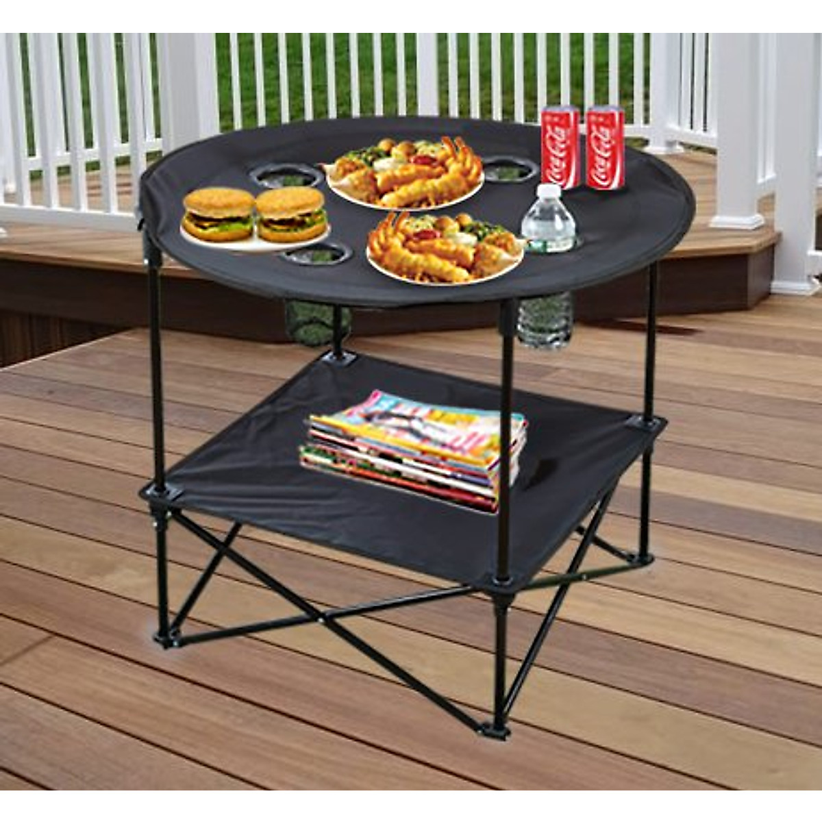 ATSENA FT-Black Camping Table, One Size