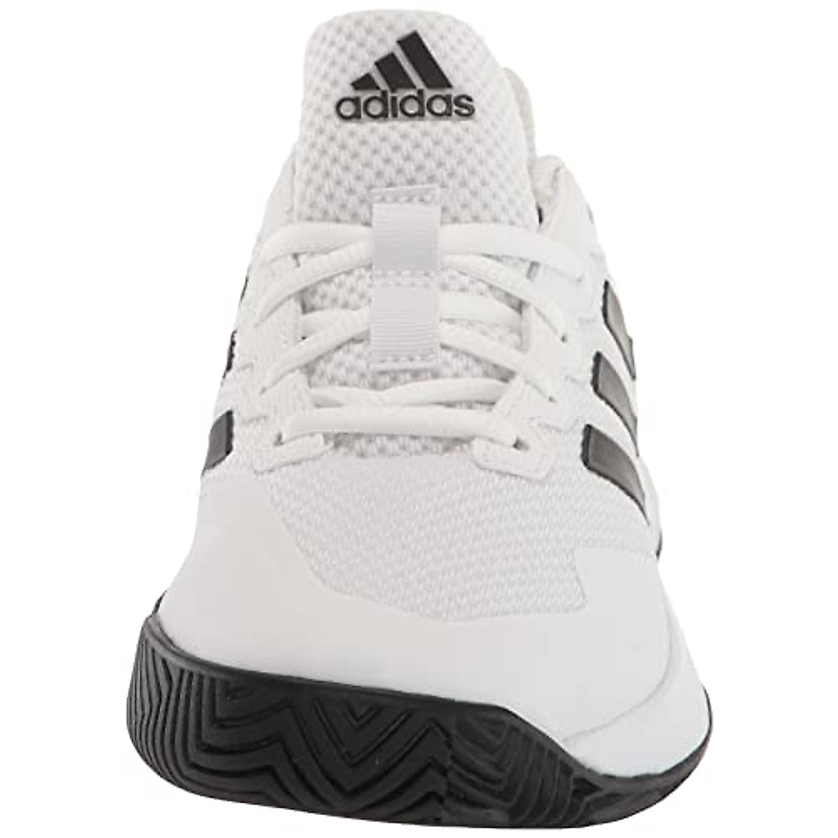 adidas Men's GameCourt 2 Tennis Shoe, White/Core Black/White, 10