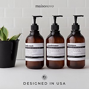 MaisoNovo Waterproof Labels for Bottles Vintage Design - 6pc Mix Pack