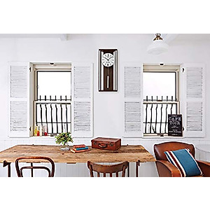 Seiko Modern & Sophisticated Wall Clock with Pendulum and Dual Chimes