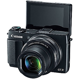 Canon PowerShot G1 X Mark II Digital Camera (9167B001), 64GB Memory Card, Card Reader, HDMI Cable, Case, Flex Tripod, Hand Strap, Cap Keeper, Memory Wallet, Cleaning Kit (Renewed)