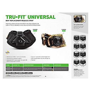 Apex Archery ARCHERY Wrist Strap - Trigger Archery Compound Bow Release Aids, Black BOA Strap, One Size US