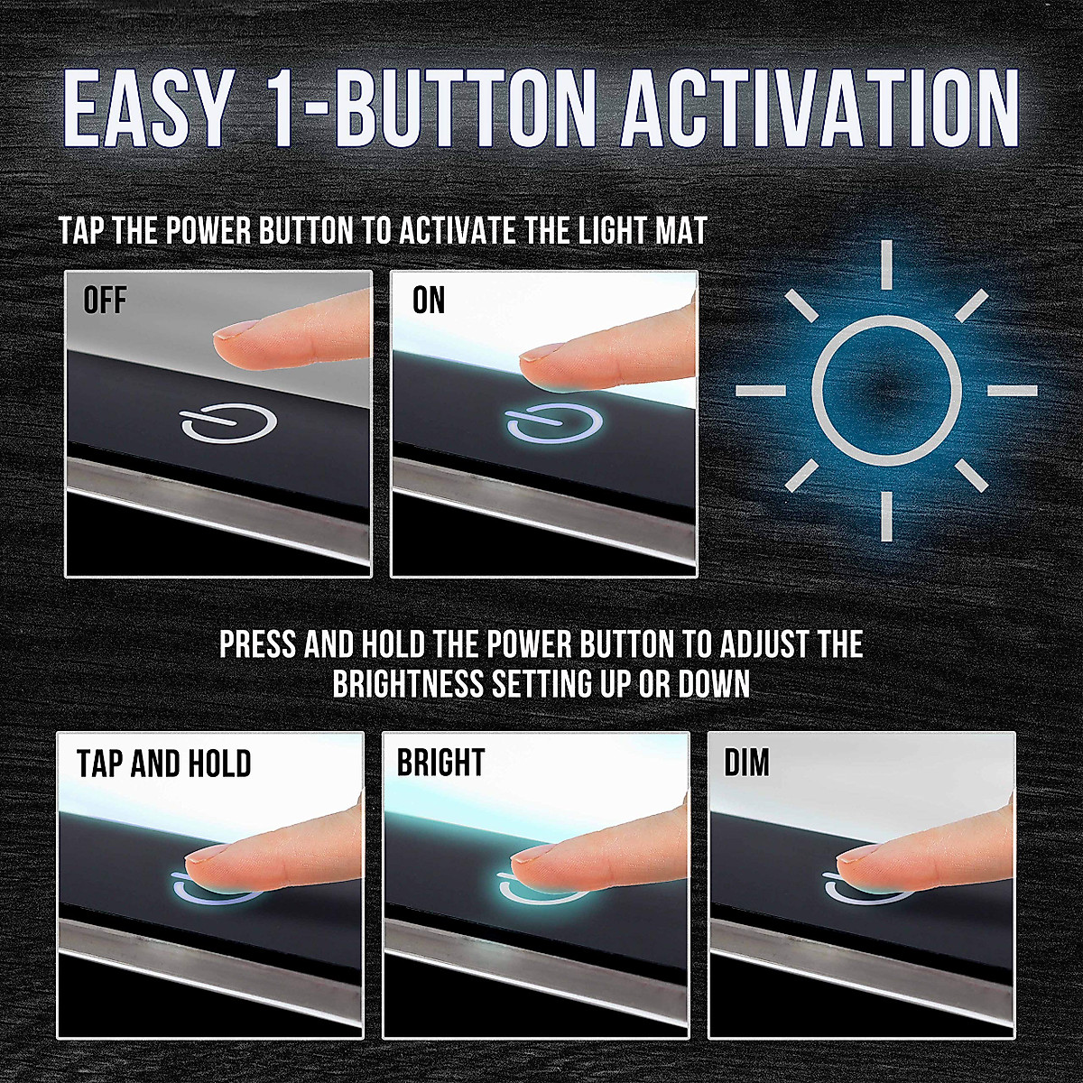 U.S. Art Supply Lightmaster 24.3" Diagonal Professional (A3) 12"x17" LED Lightbox Board 12-Volt Super-Bright Ultra-Thin 3/8" Profile Light Box Pad Dimmable - Measuring Overlay Grid & Circle Template