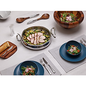 Nambe Yaro Salad Bowl with Servers