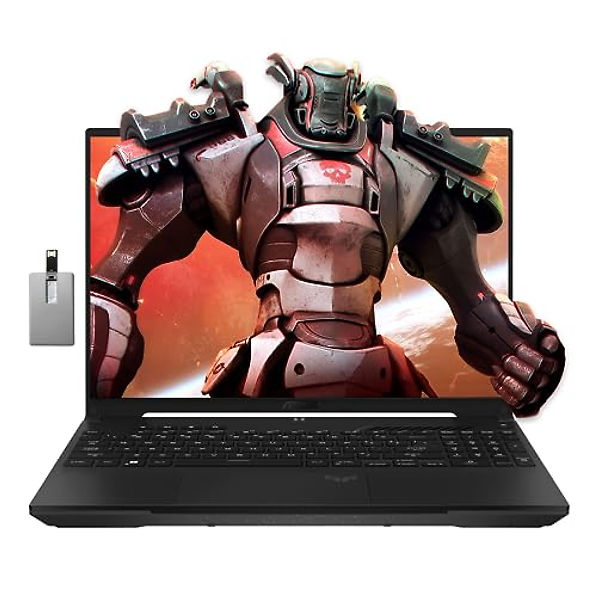 ASUS TUF A16 16'' FHD 165Hz Gaming Laptop, AMD Ryzen 7-7735HS, Radeon RX7600S V8G Graphics, 64GB DDR5 RAM, 2TB PCIe SSD, RGB Backlit Keyboard, Wi-Fi 6, HD Camera, Black, Win 11 Pro, 32GB USB Card