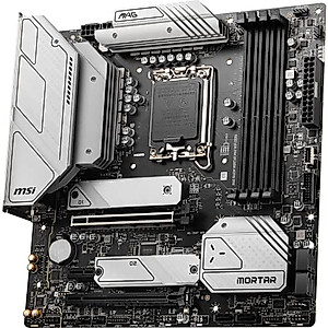 MSI MAG B660M Mortar MAX WiFi DDR4 Gaming Motherboard (mATX, 12th/13th Gen Intel Core, LGA 1700 Socket, DDR4, PCIe 4, 2.5G LAN, M.2 Slots, Wi-Fi 6E)