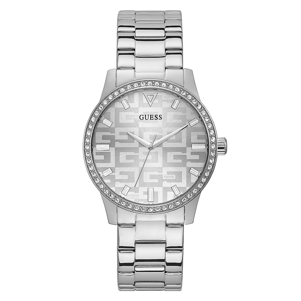 GUESS Factory Silver-Tone Logo Analog Watch