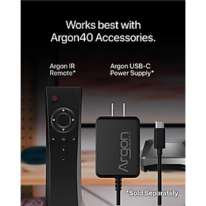 Argon ONE M.2 Aluminum Case for Raspberry Pi 4 with SATA SSD Support | Power Button and Fan | Compatible B-Key and B+M Key