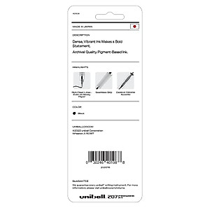 uni-ball 40108 207 Premier Retractable Gel Rollerball Pen, Medium Point, Black Ink, 1 Count