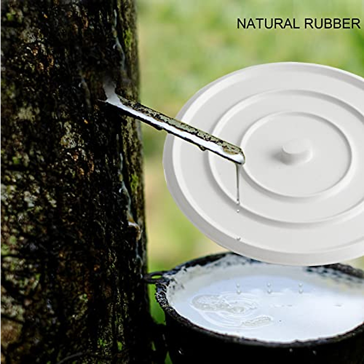 2PCS Kitchen Sink Stoppers, 4.8 Inch Drain Plug Natural Rubber Sink Drain Stopper, Sink Water Stopper, Bathtub Stopper, Sink Drain Cover for Kitchen, Bathroom and Laundry