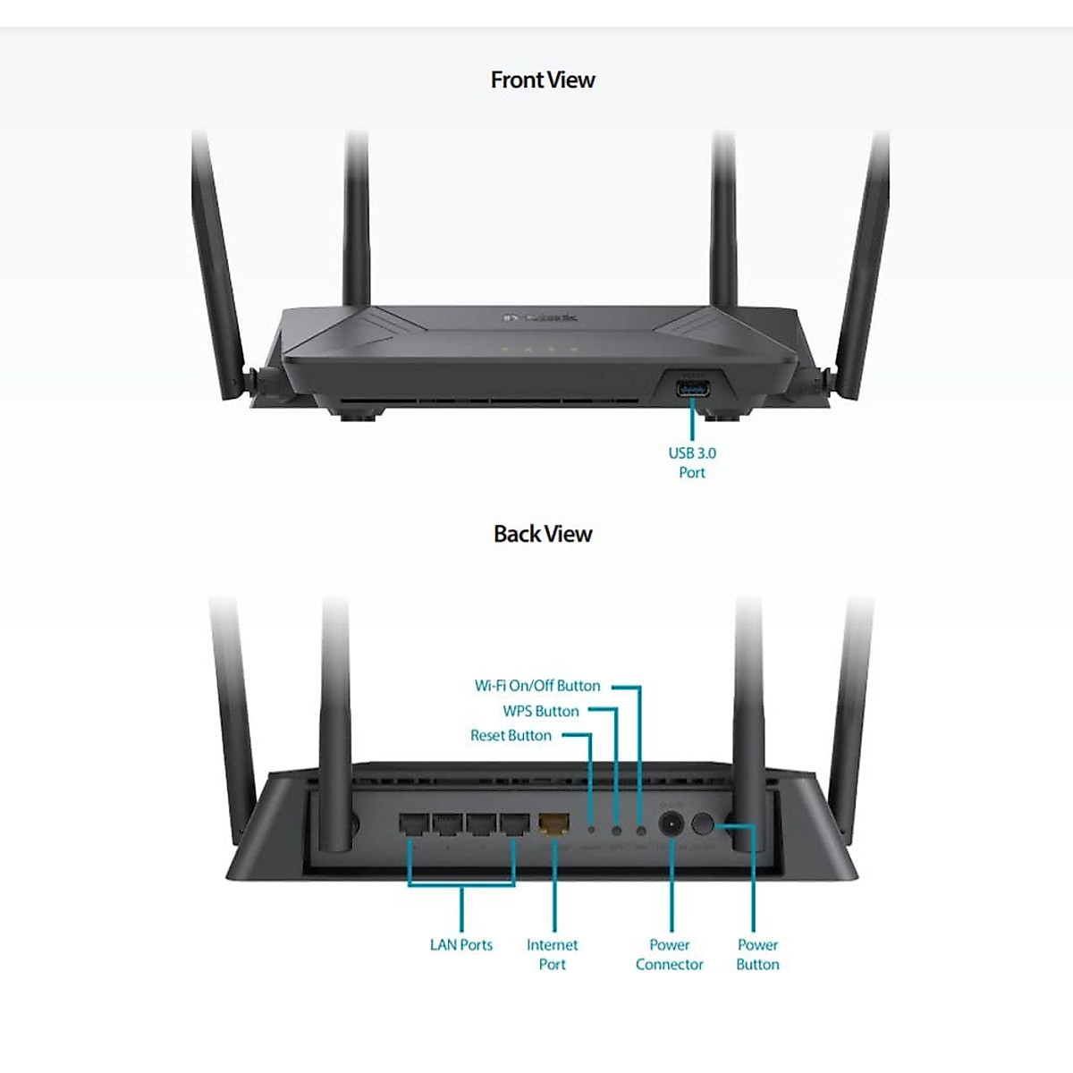D-Link AC1900 High-Power MU-MIMO Wi-Fi Router - Dual Band Gigabit Gaming Wireless High Speed DIR-1935 (Renewed)