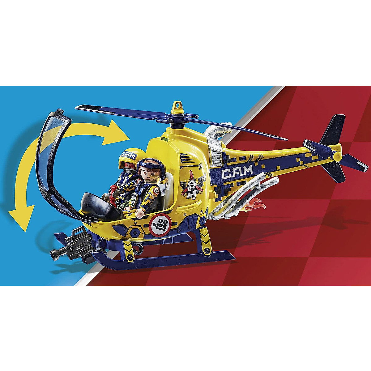 Playmobil Air Stunt Show Helicopter with Film Crew