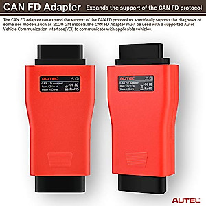 Autel CAN FD CANFD Adapter for GM MY2020 Vehicles, 2024 Newest Compatible with Autel Scanner Diagnostic Scan Tool MaxiSys Series Vehicle Models W/CAN FD Protocol (100% Original)