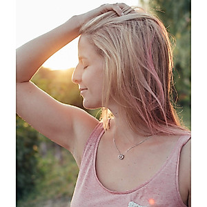 CHICLOVE Four Generations Necklace for Great Grandmother - Sterling Silver Four Circles Generation Necklace Gifts for Great Grandma (Four Generation Necklace)