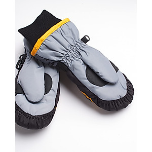 WARNER BROS Boys' Batman Ski Gloves - Superhero Logo Winter Ski Gloves or Mittens, Size 2T-4T, Batman Mitten