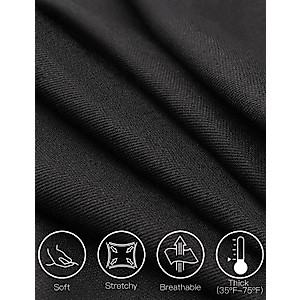 Tapata Women's 30'' High Waist Stretchy Bootcut Dress Pants Tall, Petite, Regular for Office Business Casual Black,M