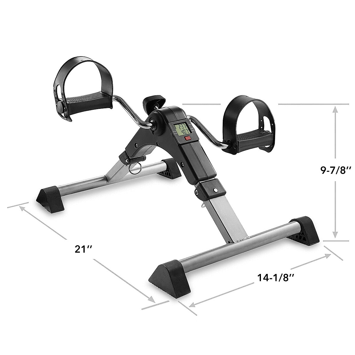 Foldable Under Desk Stationary Exercise Bike - Arm Leg Foot Pedal Exerciser