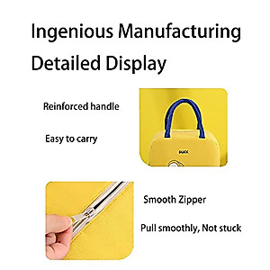 Cute Cartoon Black Penguin Lunch Bags For Kids Reusable Insulated Lunch Box Female White Collar Nurse Student Office Worker Lunch Tote Bag