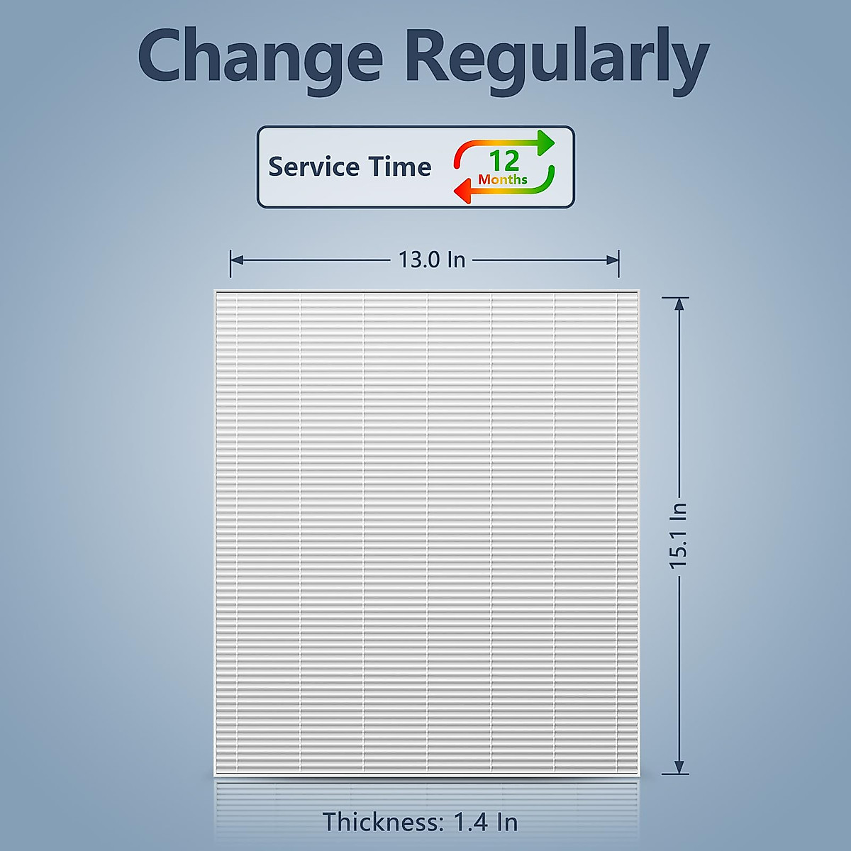 Midiex 3 Pack AP-1512HH Air Purifier Replacement Filter for Coway Airmega AP-1512HH and Airmega 200M air Purifier, H13 True HEPA for AP1512HH Filter Replacement