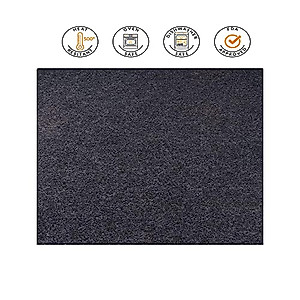 TourKing Under BBQ Grill Mat Grill Mat Gas Grill Mat (48"x 30"), BBQ Grilling for Gas,Absorbing Oil Pads,Floor Mat Protect Decks,Patios, Grease Splatter Outdoor Use