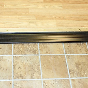 M-D Building Products 77792 1-1/8-Inch by 4-9/16-Inch - 36-Inch TH393 Adjustable Aluminum and Hardwood Sill Inswing, Bronze