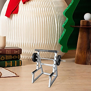 Pen Holder for Desk, 2023 New Squats Rack Pencil Holder, Funny mini Barbell Rack Display Holder, Gym Theme Pen Organizer for Pen Storage (Pen Holder + Barbell)