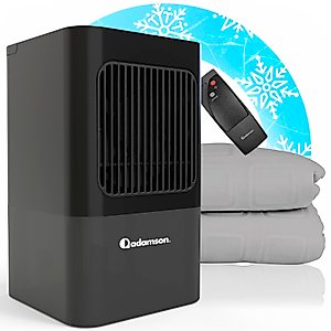 Adamson B9 - New 2024 - Bed Cooling System + PVC Mattress Cooling Bed Pad for Night Sweats + Water Bed Cooler Ideal for Hot Sleepers, Twin 63” L x 28” W + 5-Year Warranty