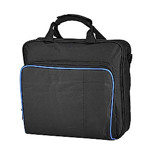 Travel Carrying Case, Portable Storage Bag Organizer for PS4 & PS4 Systems Multifunctional Travel Storage Bag Handbag/Shoulder Bag for Play Station VR Gear Console Equipment, Black