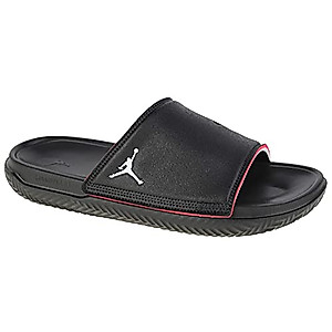 Nike Men's Jordan Play Slide Black-Photon Dust-University Red (DC9835 060) Sandals - Black Slides (us_footwear_size_system, adult, men, numeric, medium, numeric_8)