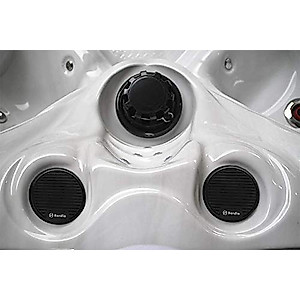 Herdio 3 Inch Waterproof Marine Speakers 2 Way Full Range Audio Stereo System Motorcycle Speaker with MAX Power 140 W (pair) for Motorcycle,Boat,UTV,ATV,Golf Carts,Powersports,CAR,SPA,Hottub(Black)