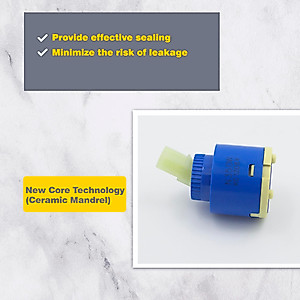 XLHippo CUPC Certified Diameter 35mm Replacement Cartridge for Kraus/Kohler/Moen/American Standard Gear Cartridge faucet replacement part