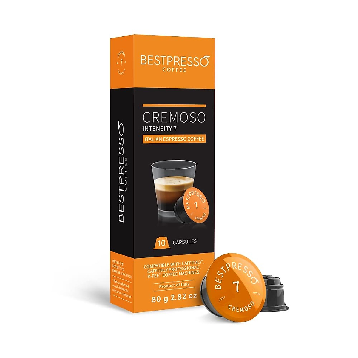 Bestpresso Coffee capsules compatible with Starbucks Verismo, Caffitaly, CBTL, K-fee systems 80 Pods (Variety Pack)