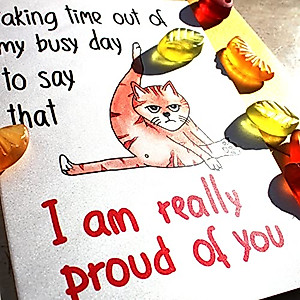 I Am Really Proud of You Card (Ginger Cat) - Funny Handmade Congratulations Card, New Job, Job Promotion, Retirement and Graduation Congrats Card to Graduate, Coworker, Colleague, Boss, Friend