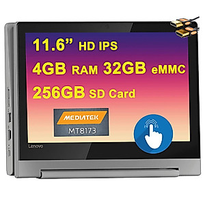 Lenovo Chromebook Flex 3 2-in-1 Laptop 11.6" HD IPS Touchscreen MediaTek Quad-Core MT8173C Processors 4GB RAM 32GB eMMC + 256GB SD Card USB-C HDMI Dolby ChromeOS Grey + HDMI Cable
